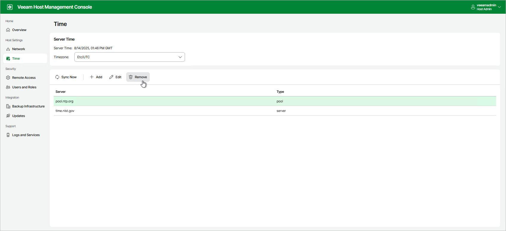 Configuring Server Time Settings - Veeam Backup & Replication Veeam ...
