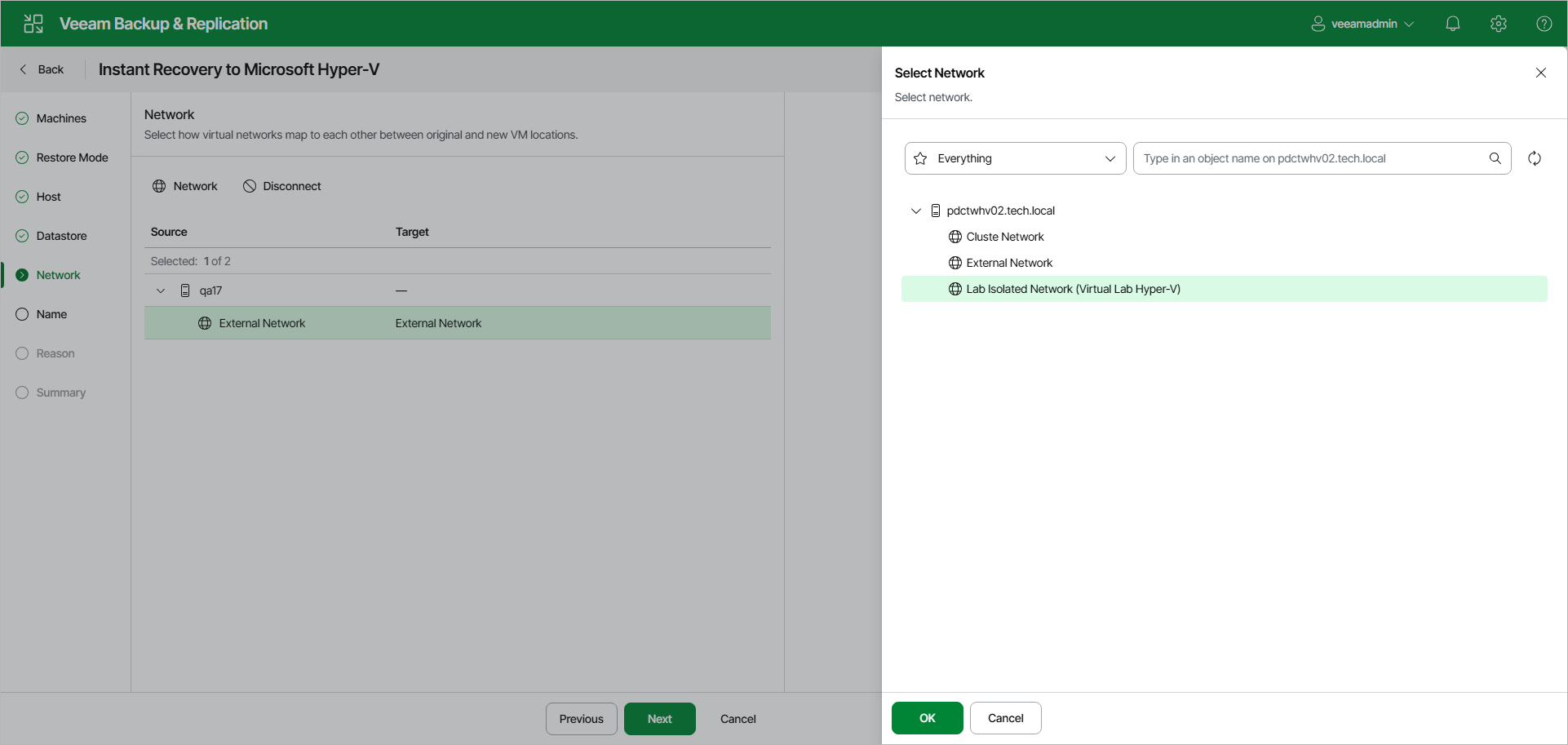 Step 6. Configure Network Mapping - Veeam Backup & Replication User Guide